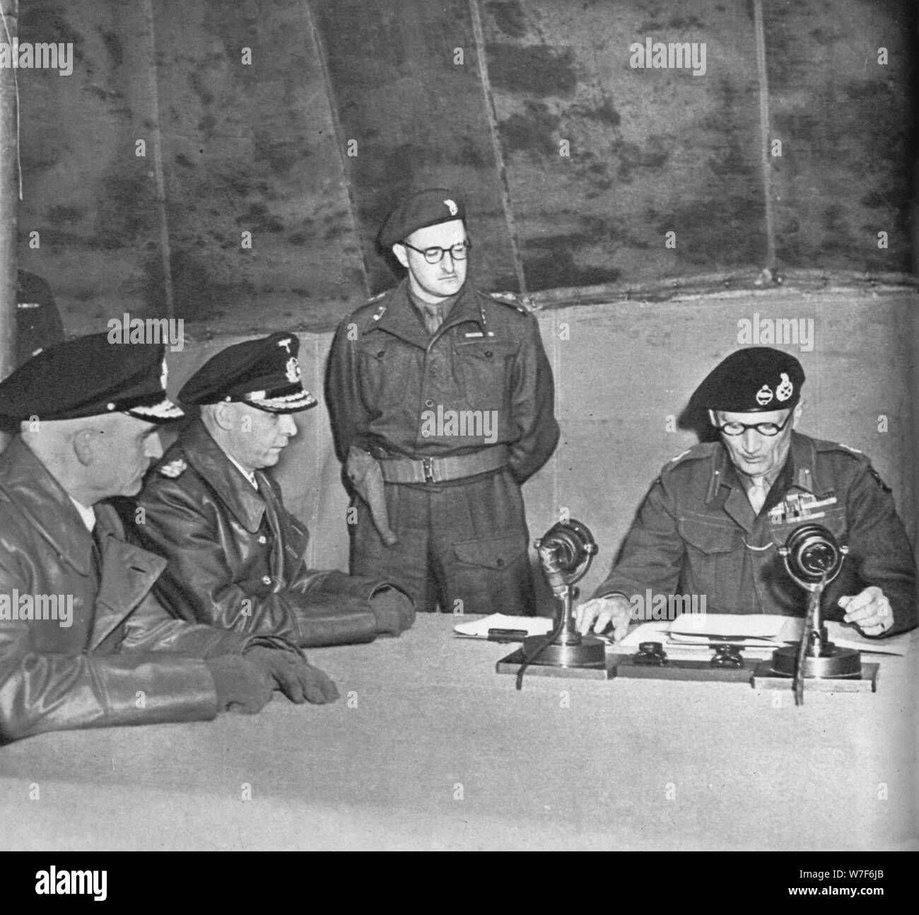 'F.M. Montgomery Receives the German Surrender', 1945 (1955). Artist ...