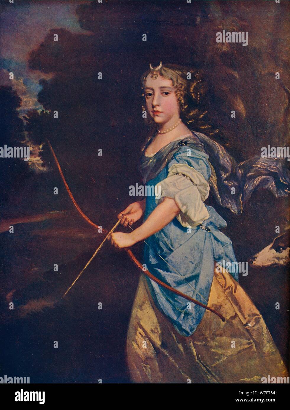 'Madame Jane Kelleway as Diana, 17th century, (1910). Artist: Peter ...