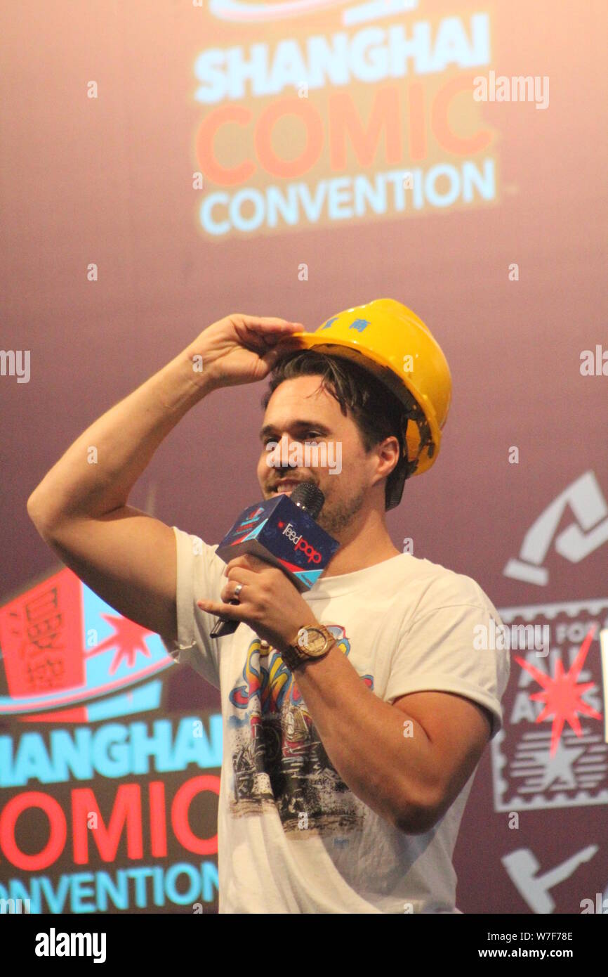 American actor Brett Dalton, best known for playing Grant Ward and Hive ...