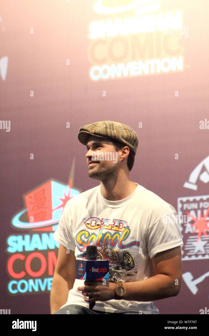 American actor Brett Dalton, best known for playing Grant Ward and Hive ...