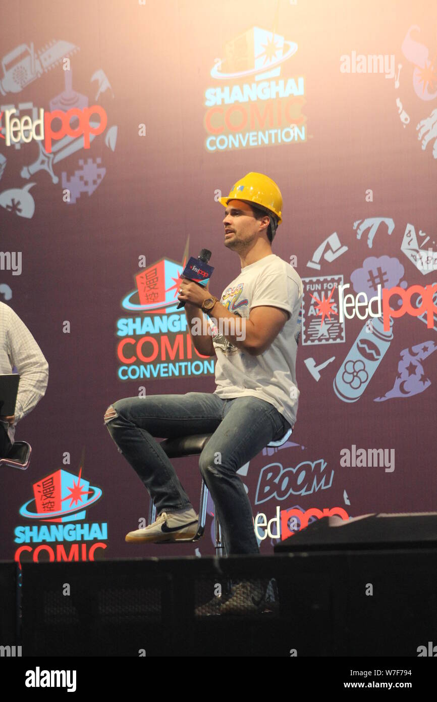 American actor Brett Dalton, best known for playing Grant Ward and Hive ...