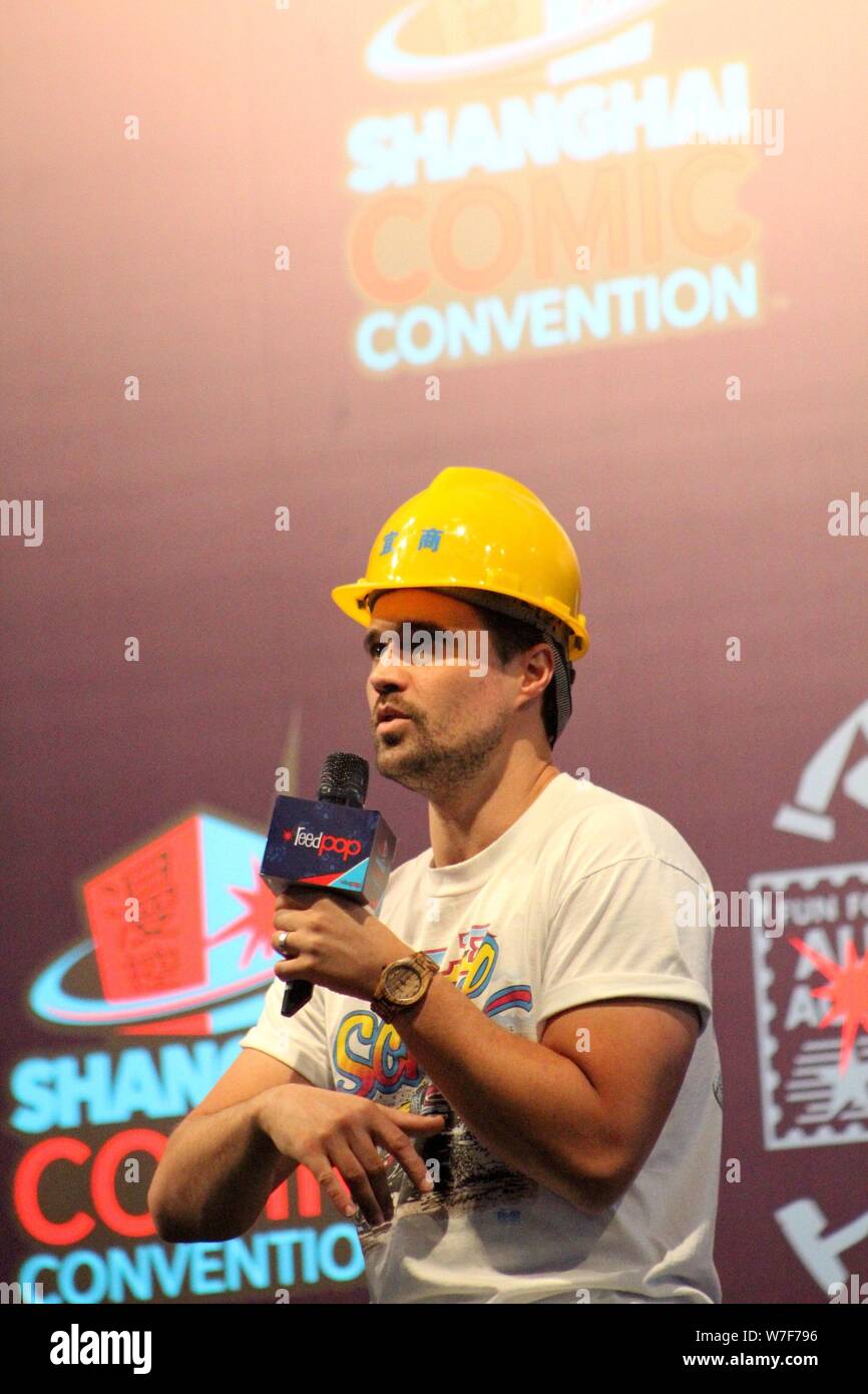 American actor Brett Dalton, best known for playing Grant Ward and Hive ...