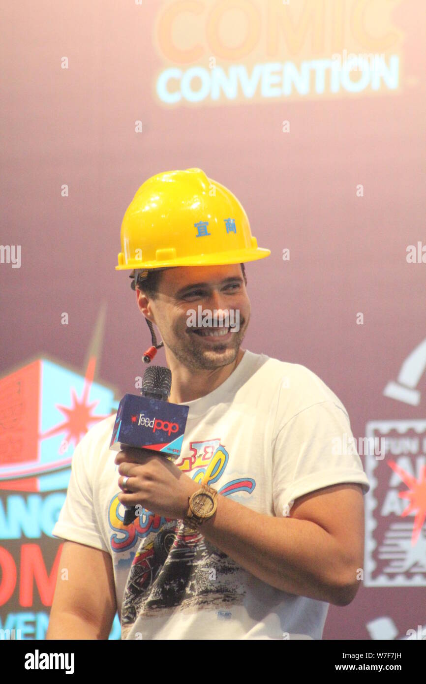 American actor Brett Dalton, best known for playing Grant Ward and Hive ...