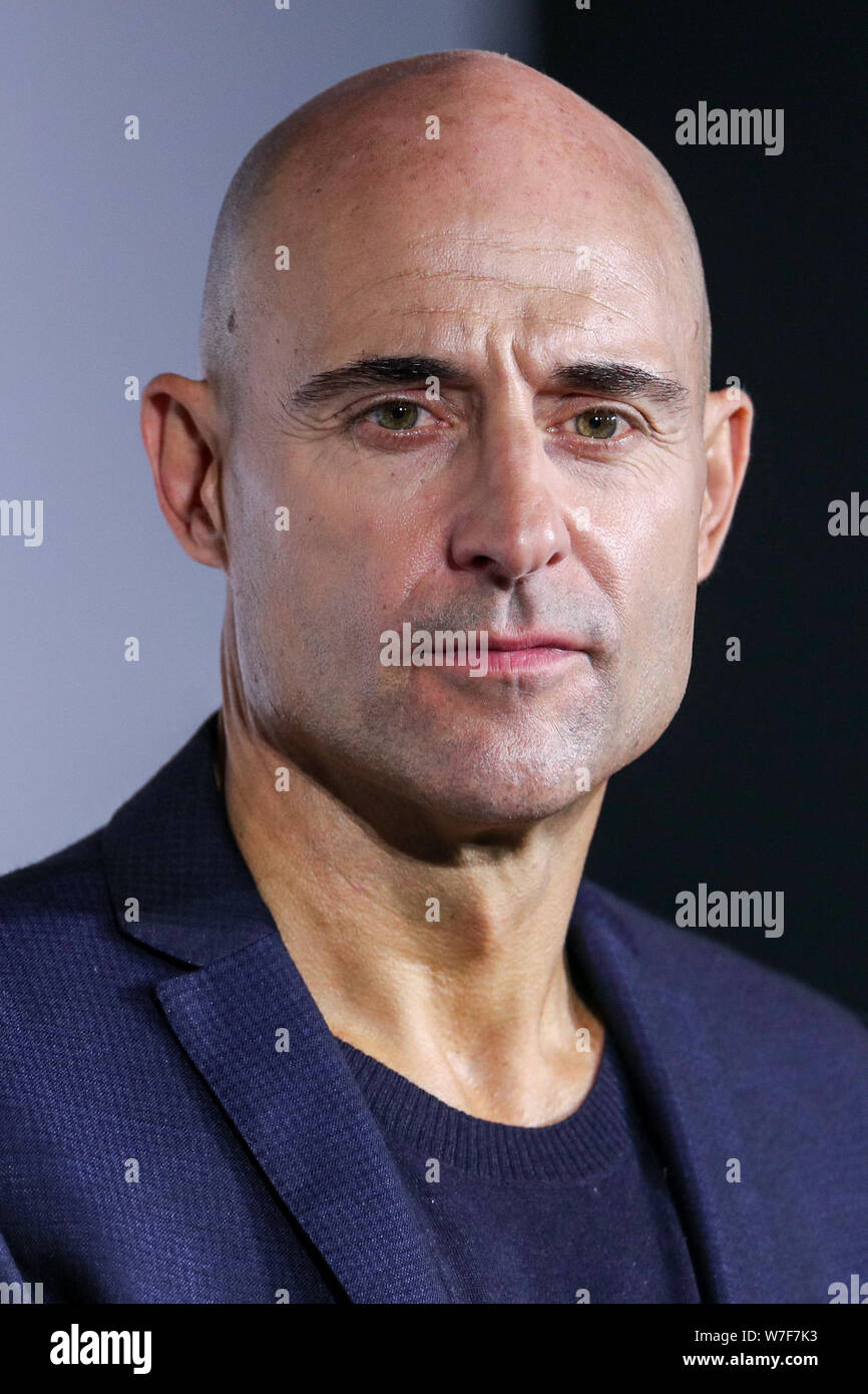 British actor Mark Strong attends a press conference to promote their ...