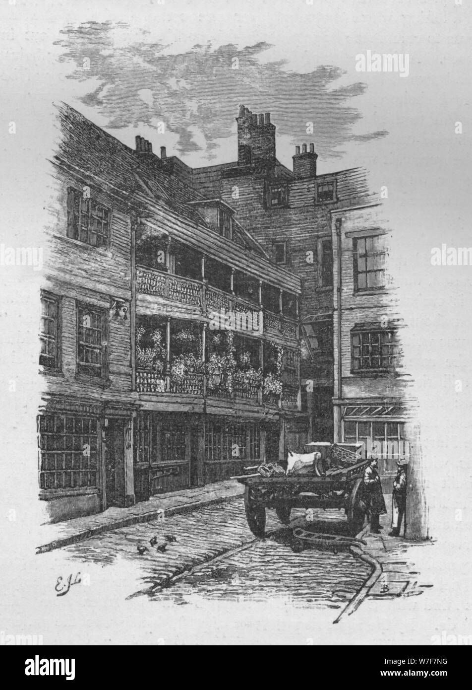 'The George Inn, Borough', 1890. Artist: Unknown Stock Photo - Alamy