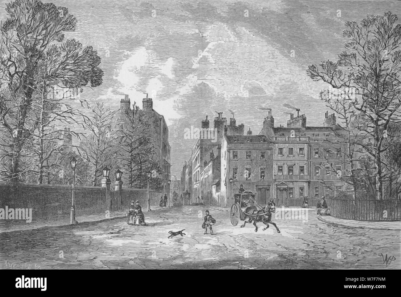 'Berkeley Square', 1890. Artist: Unknown Stock Photo - Alamy
