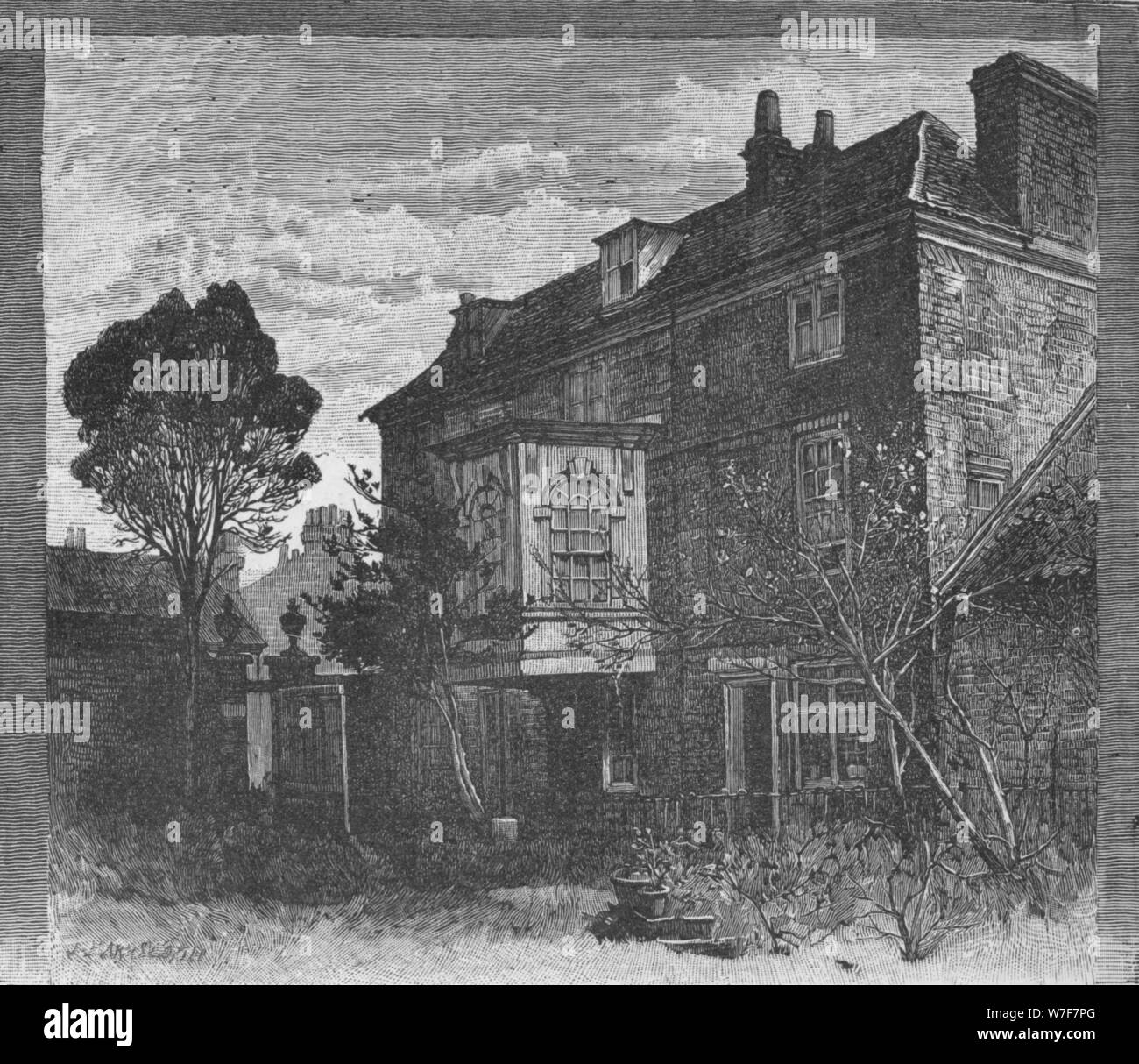 'Hogarth's House, Chiswick', 1890. Artist: Unknown Stock Photo - Alamy
