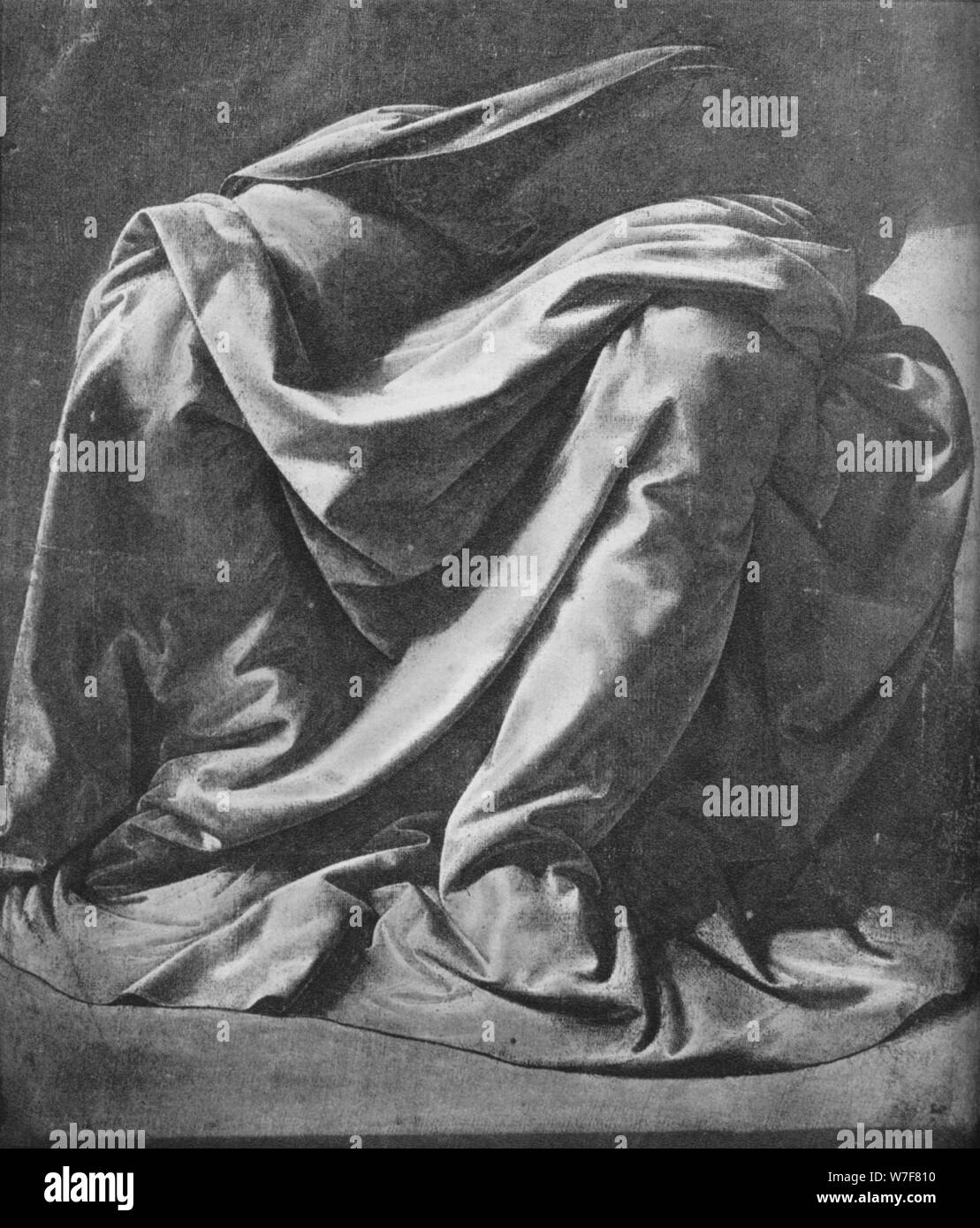 'Cast of Drapery for the Legs of a Seated Figure', 1470-1484 (1945 ...