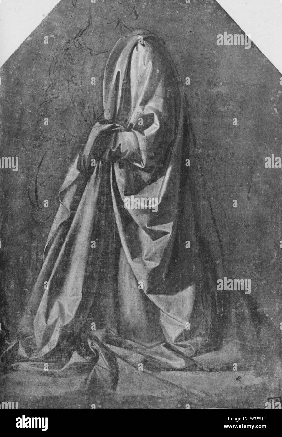 'Cast of Drapery for a Figure Kneeling to the Left', c1475 (1945 ...