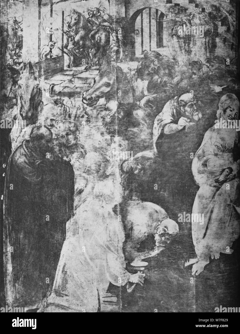 'Adoration of the Magi - Left-hand lower portion', c1481 (1945). Artist ...