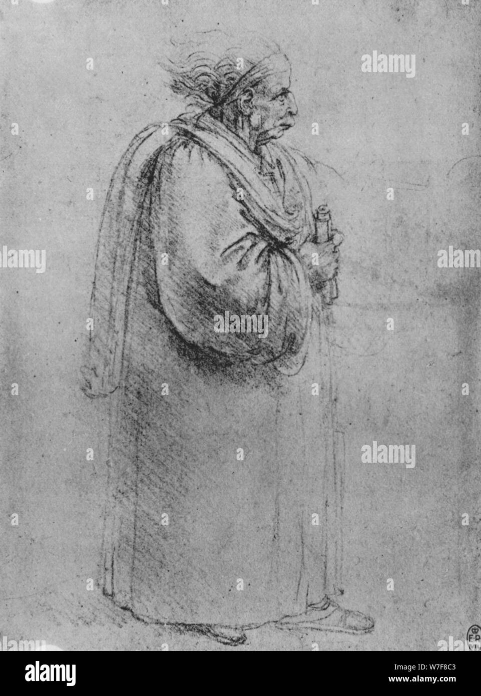 'Whole Length of an Old Man in Profile to the Right', c1480 (1945 ...