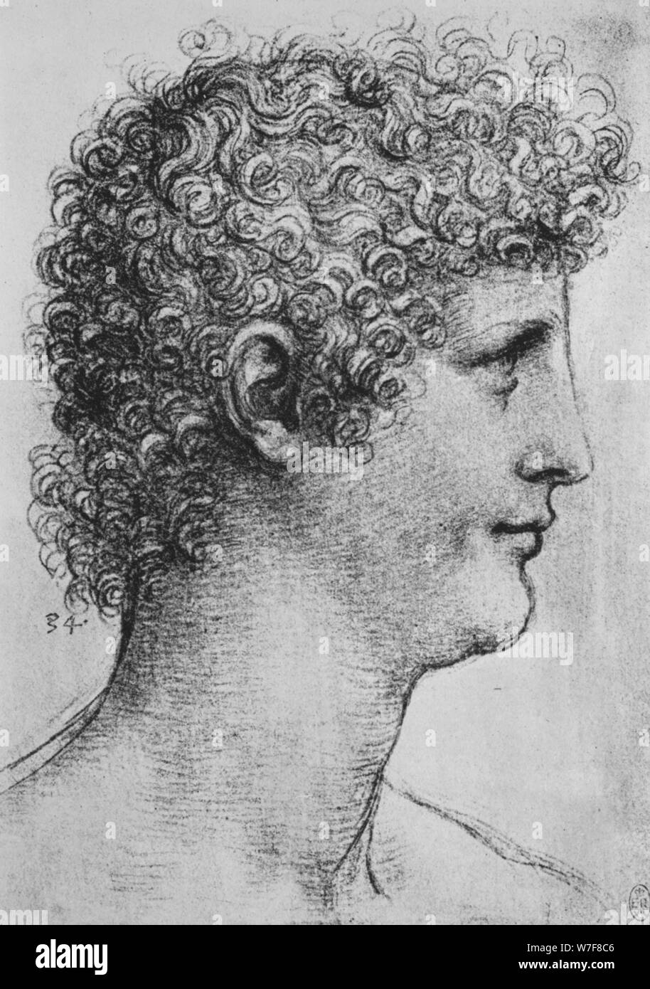 Smiling man profile Black and White Stock Photos & Images - Alamy