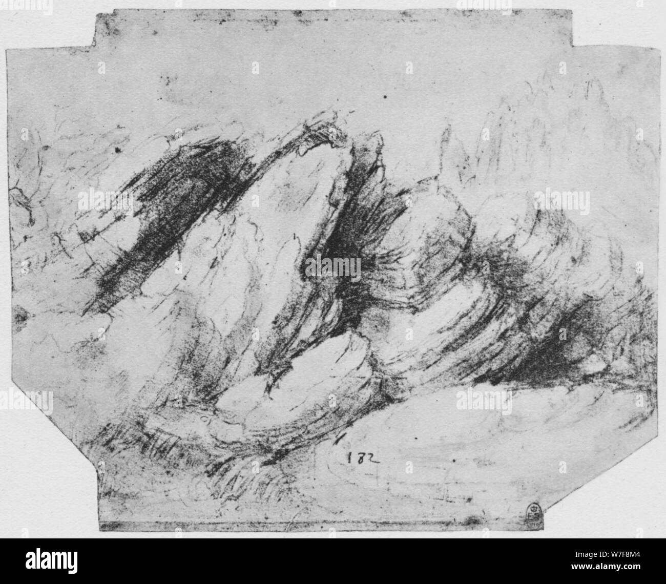 'Study of Rock Formations', c1480 (1945). Artist: Leonardo da Vinci ...