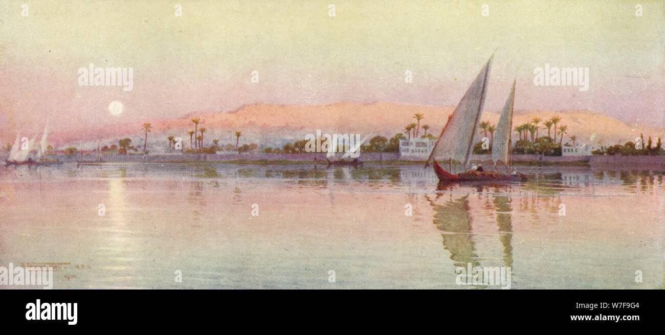 'Cairo from the River-Evening', c1880, (1904). Artist: Robert George ...