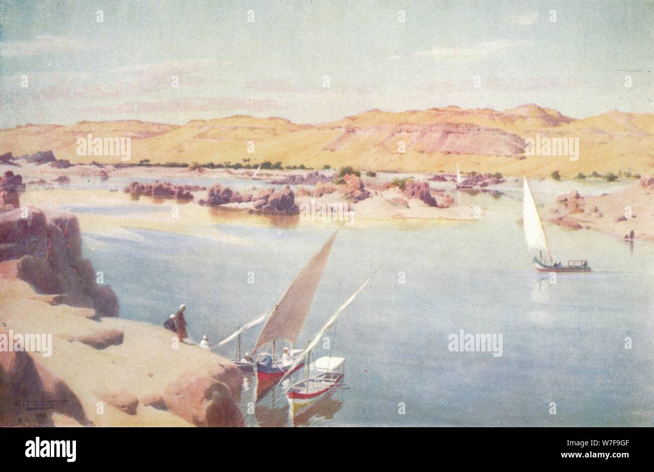 'The First Cataract', c1880, (1904). Artist: Robert George Talbot Kelly ...