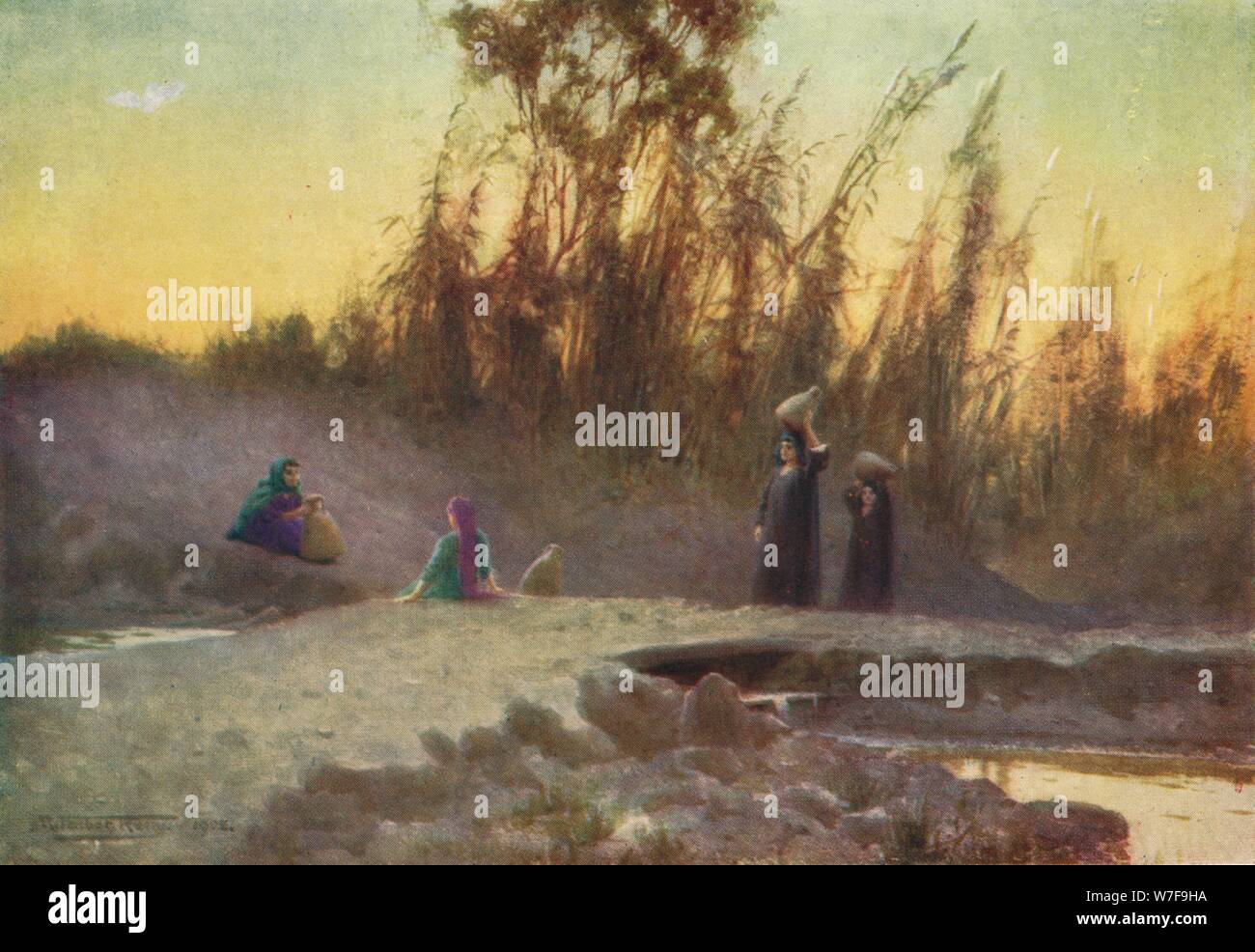 'At the Well', c1880, (1904). Artist: Robert George Talbot Kelly Stock ...