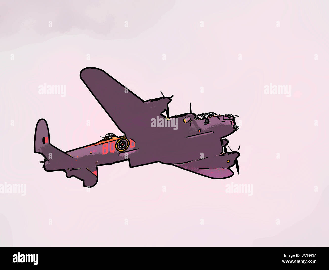 Lancaster bomber drawing hi-res stock photography and images - Alamy