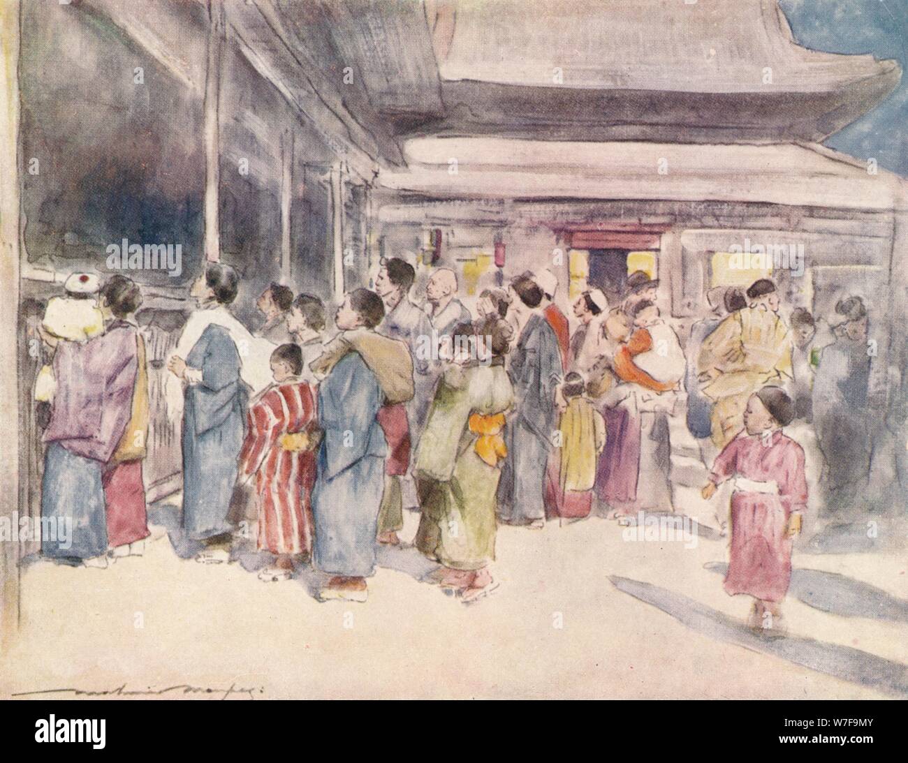 'Lookers-On', c1887, (1901). Artist: Mortimer L Menpes Stock Photo - Alamy