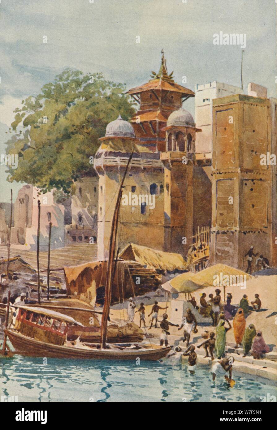 Bathing ghat 19th century hi-res stock photography and images - Alamy