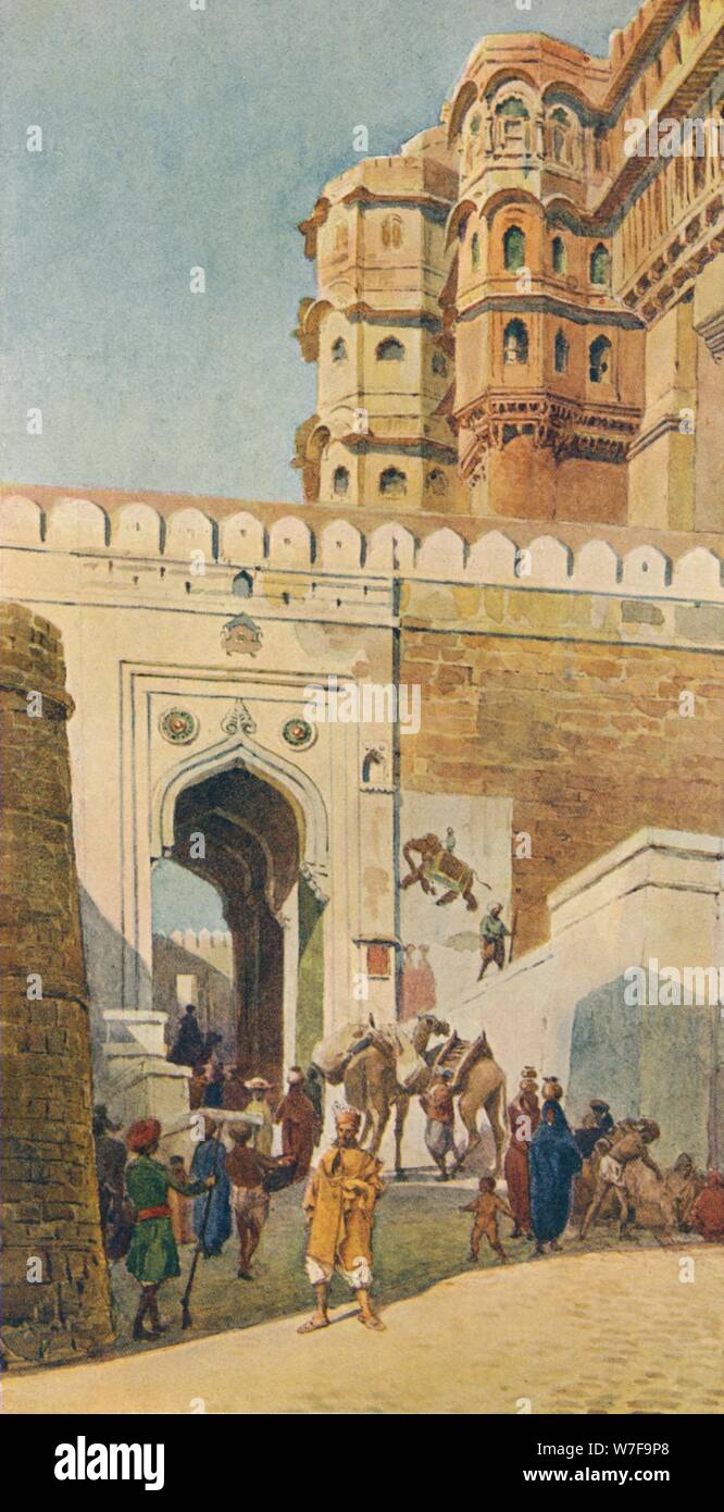 'The Ascent to the Palace, Jodhpur', c1880 (1905). Creator: Alexander ...