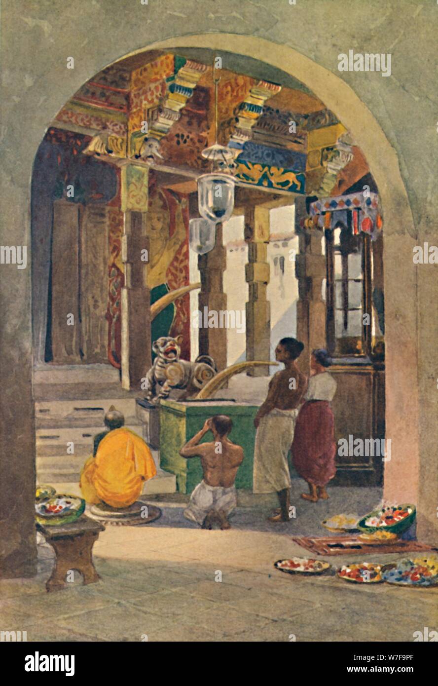 'The Temple of the Tooth, Kandy - Interior', c1880 (1905). Creator ...