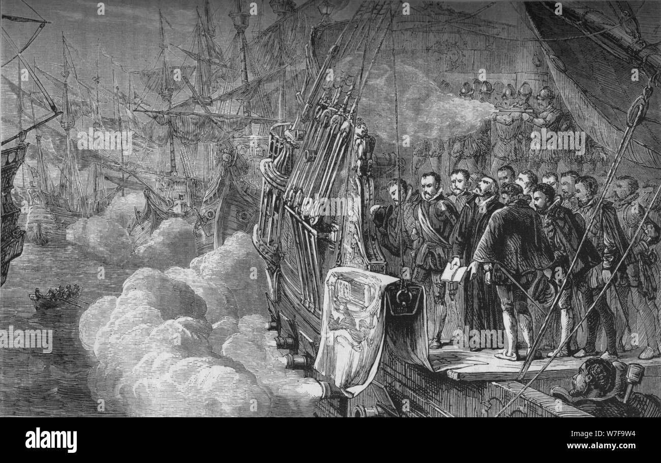'Drake's Funeral', January 1596, (c1880). Artist: Unknown Stock Photo ...