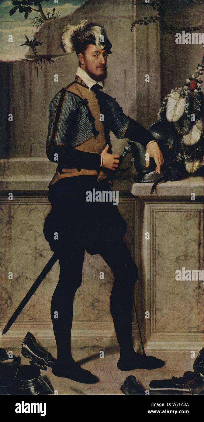 'A Knight with his Jousting Helmet', 1554-1558, (1936). Artist ...