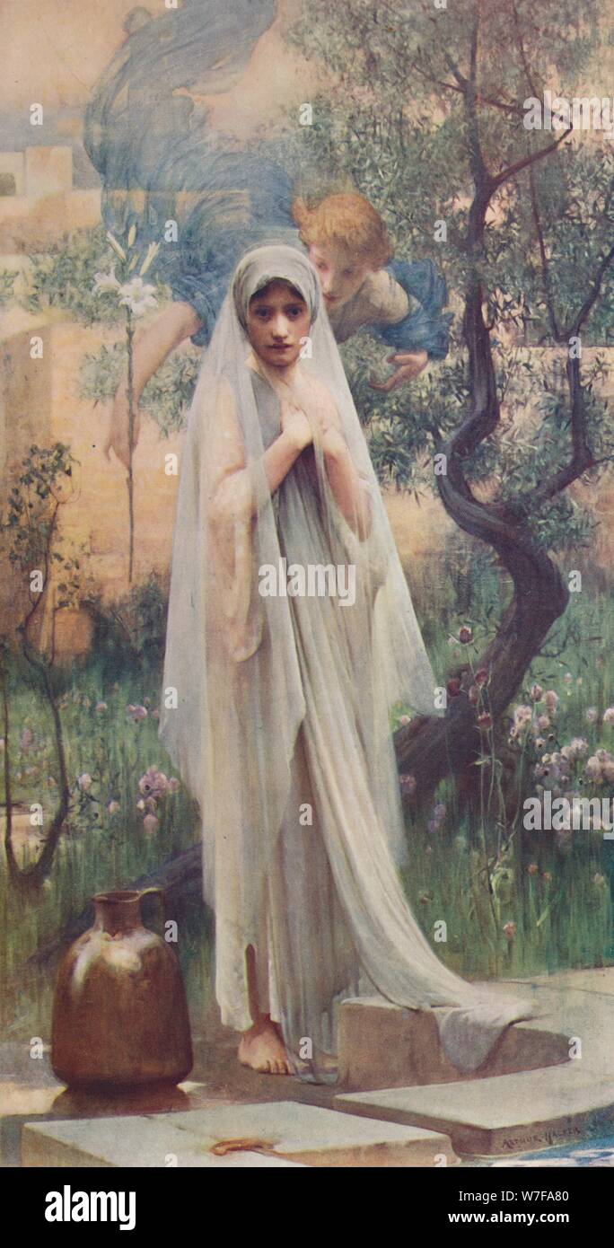 'The Annunciation', 1892, (c1900). Artist: Arthur Hacker Stock Photo ...