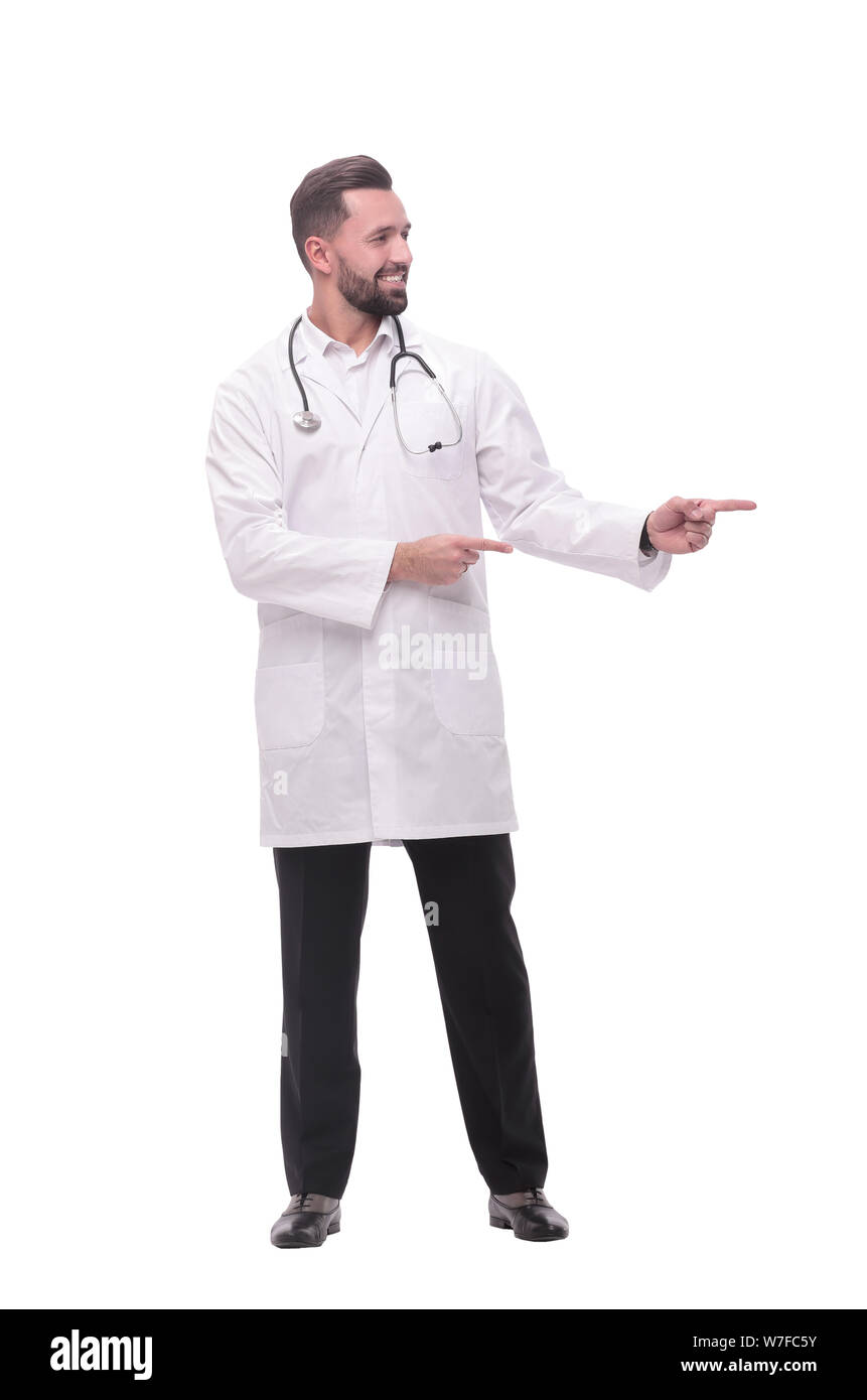 Doctor stethoscope in hand copy Cut Out Stock Images & Pictures - Alamy