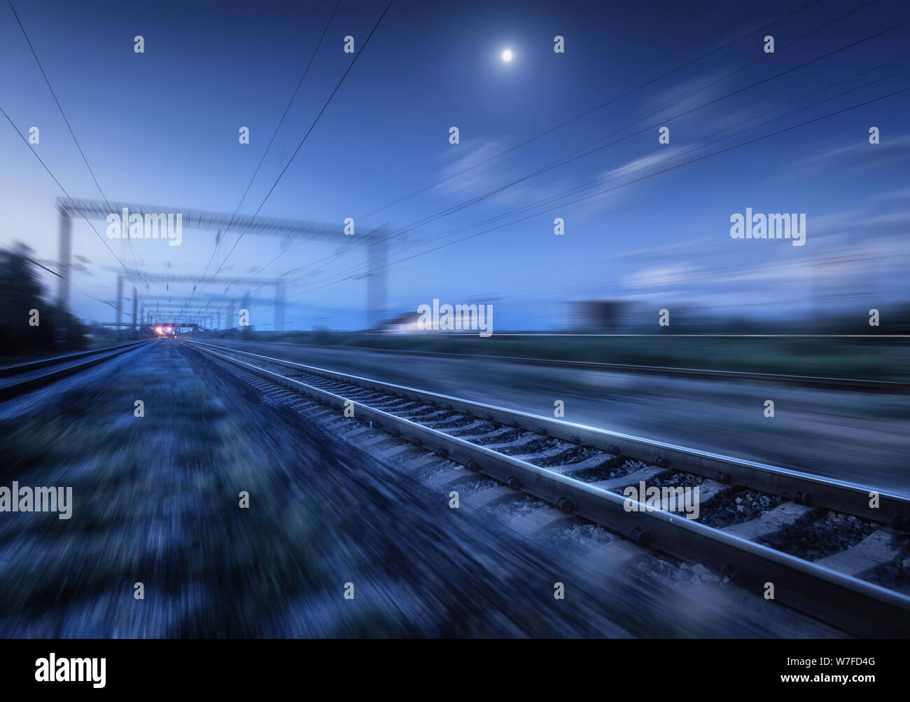 Train clouds sky hi-res stock photography and images - Alamy