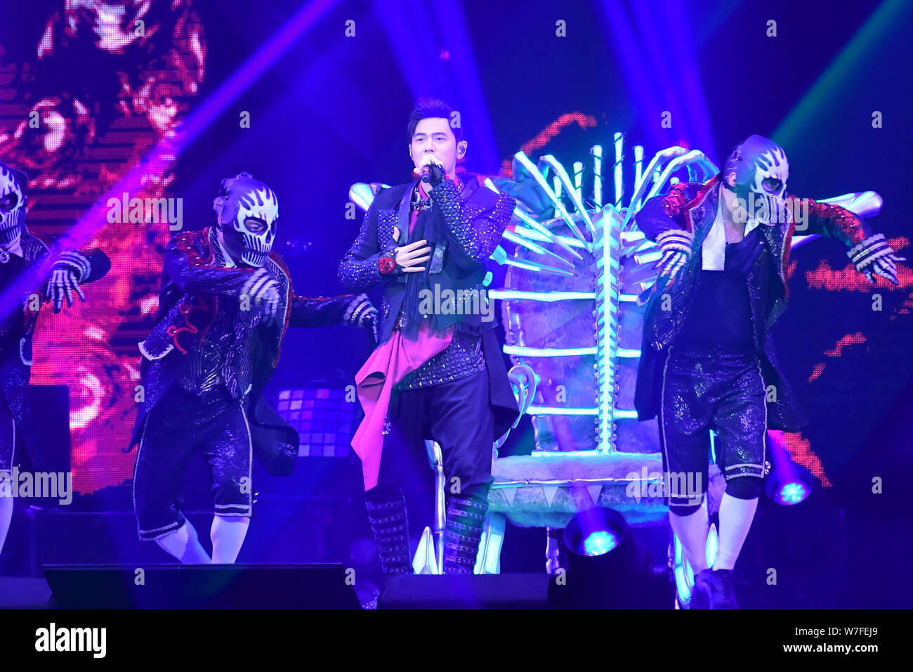 **TAIWAN OUT**Taiwanese singer Jay Chou performs at the second Taipei ...