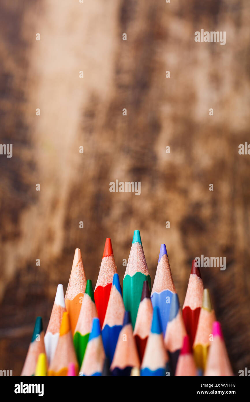 Bright crayons hi-res stock photography and images - Alamy
