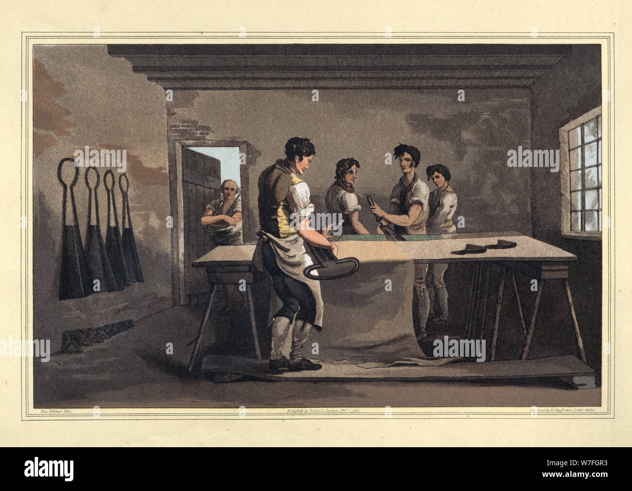 The Costume of Yorkshire by George Walker. Cloth dressers (Croppers ...