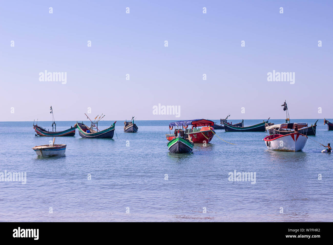 beauty of boat on water Stock Photo - Alamy