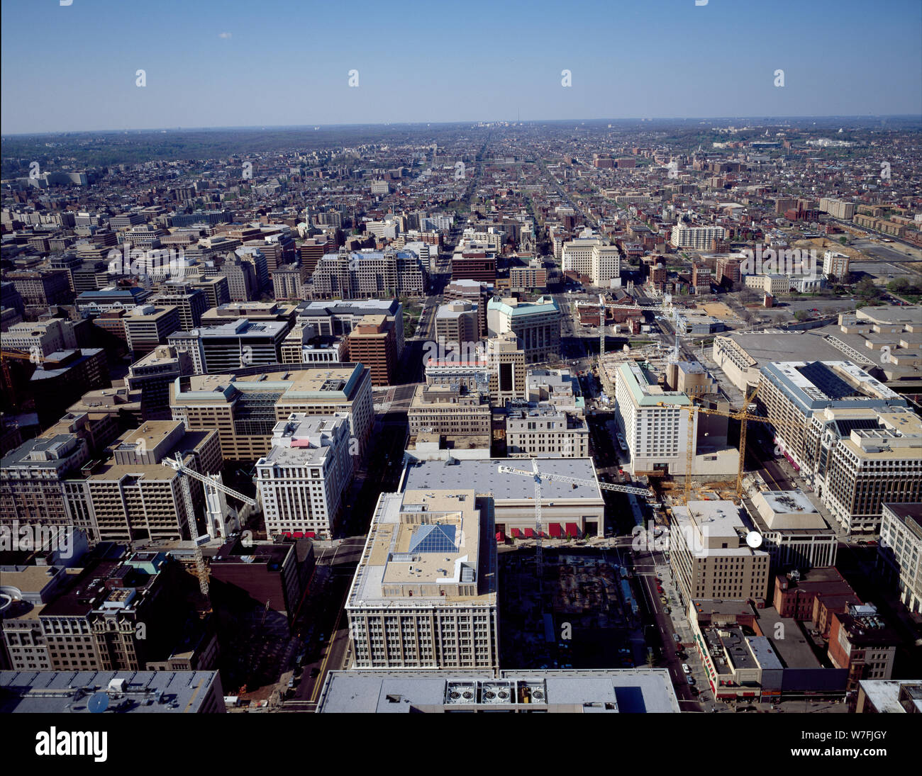 Aerial image taken during the 1980s of Washington, D.C Stock Photo - Alamy