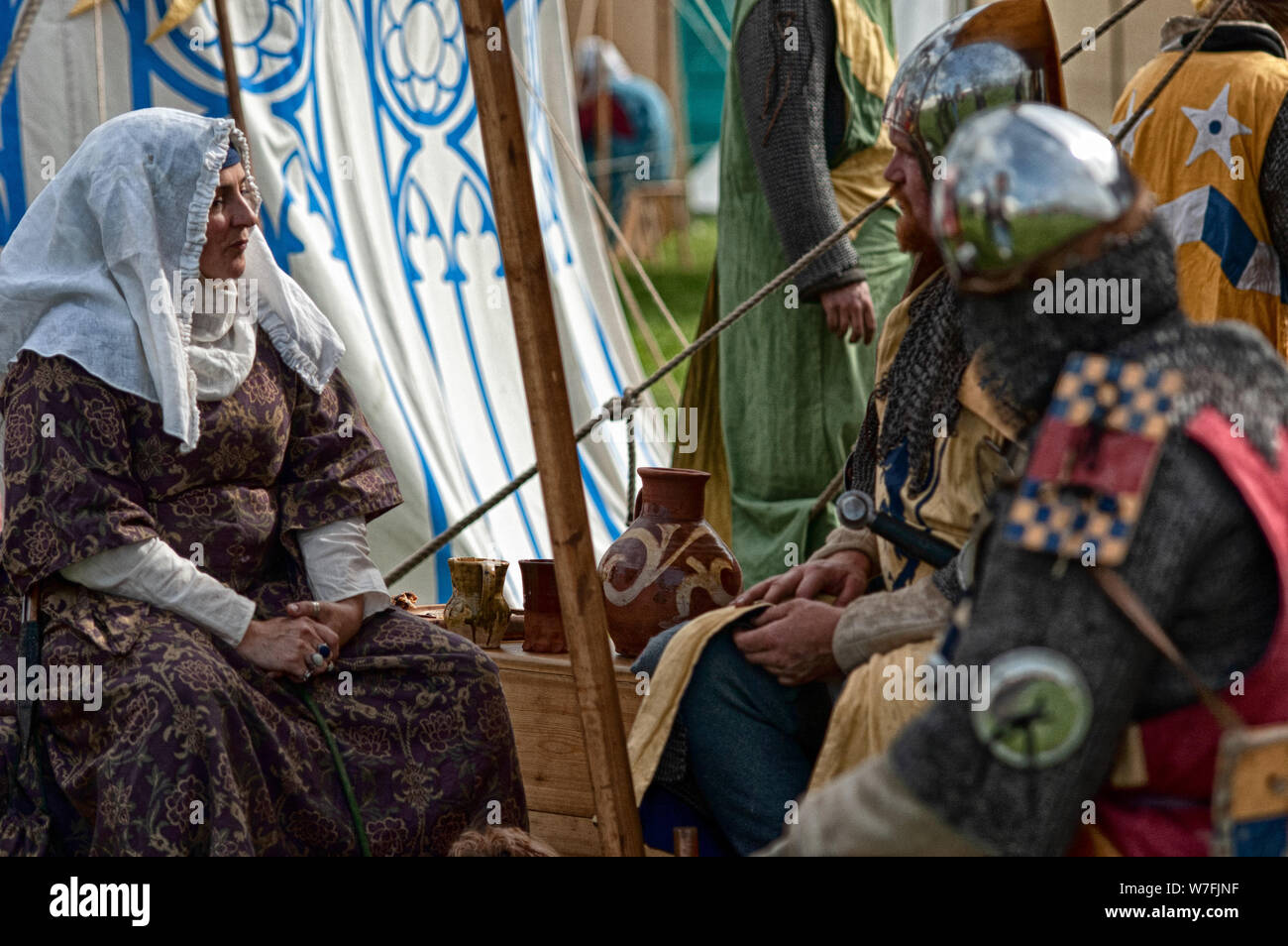 Medieval camp tents hi-res stock photography and images - Alamy