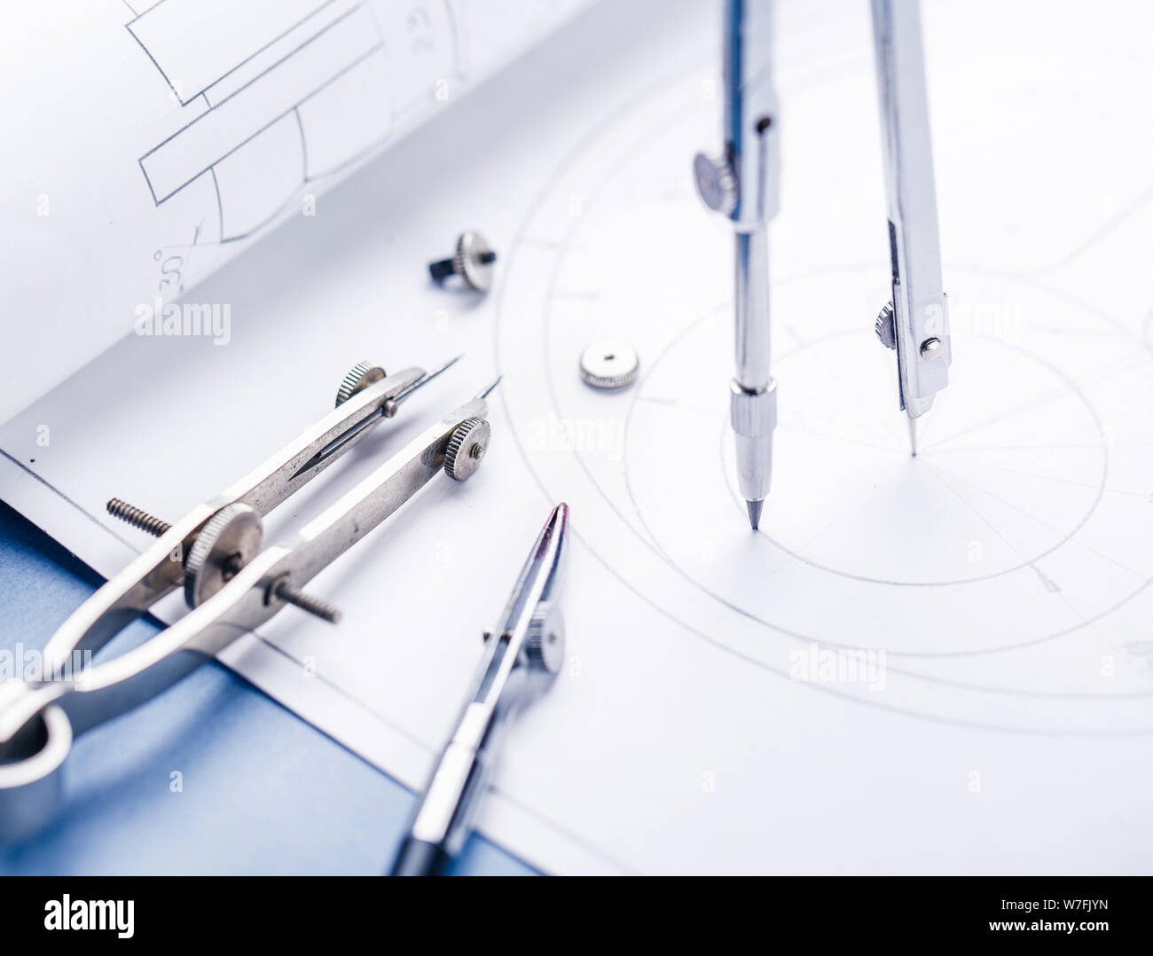 Compass on details industrial hi-res stock photography and images - Alamy