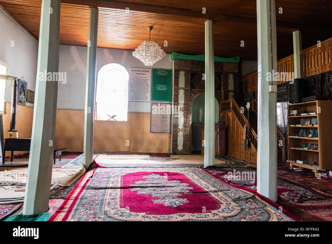 Basqal, Ismayilli region, Azerbaijan - April 30, 2019. Interior view of ...
