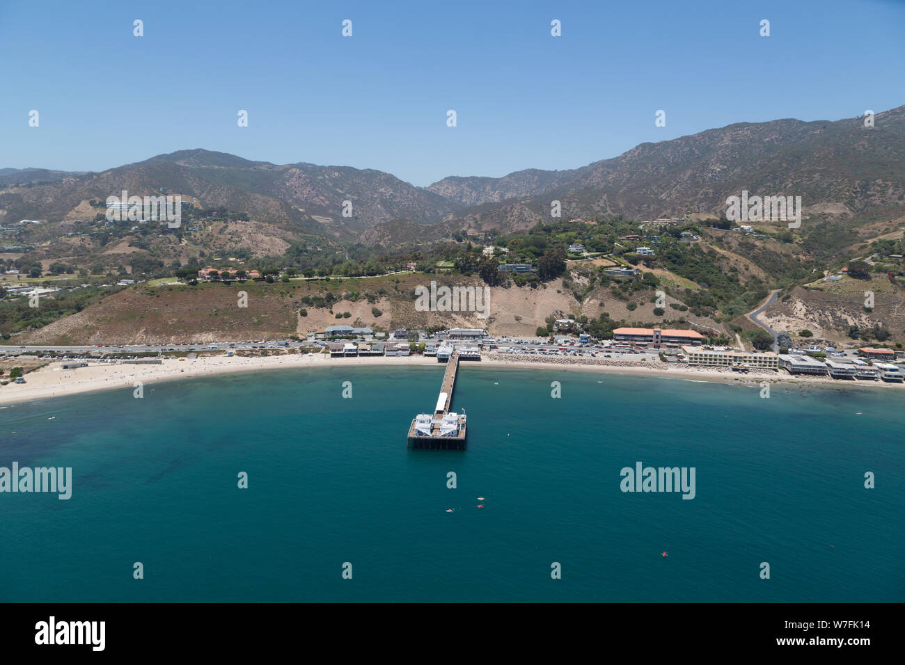 Aerial of Pacific Coast Beach, Los Angeles, California Stock Photo - Alamy