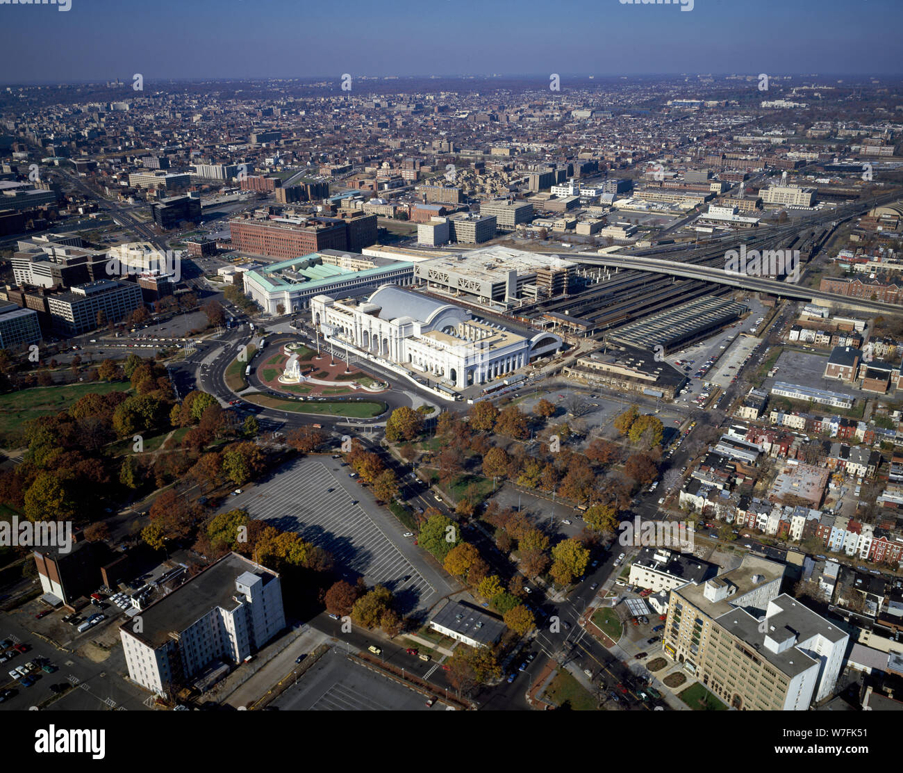 Aerial of Union Station in Washington, D.C Stock Photo - Alamy