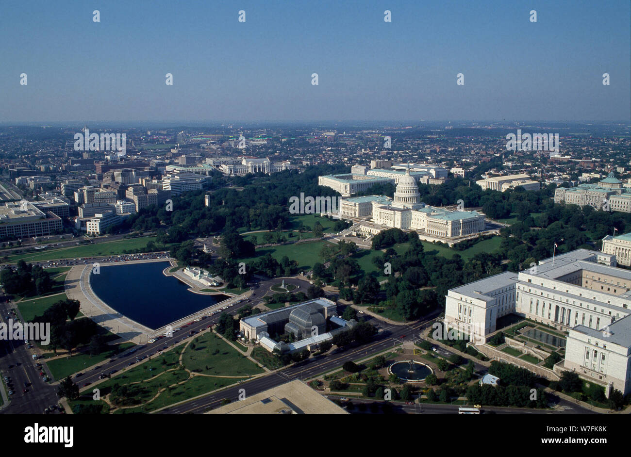 Aerial of Washington, D.C Stock Photo - Alamy