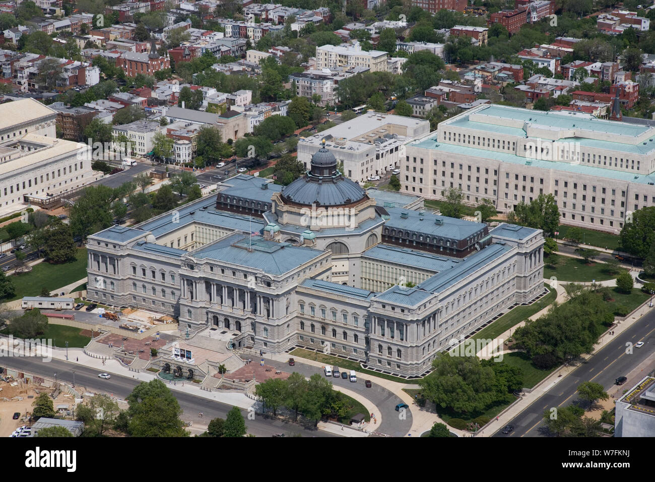 Aerial view from the southwest of the. Library of Congress Thomas ...