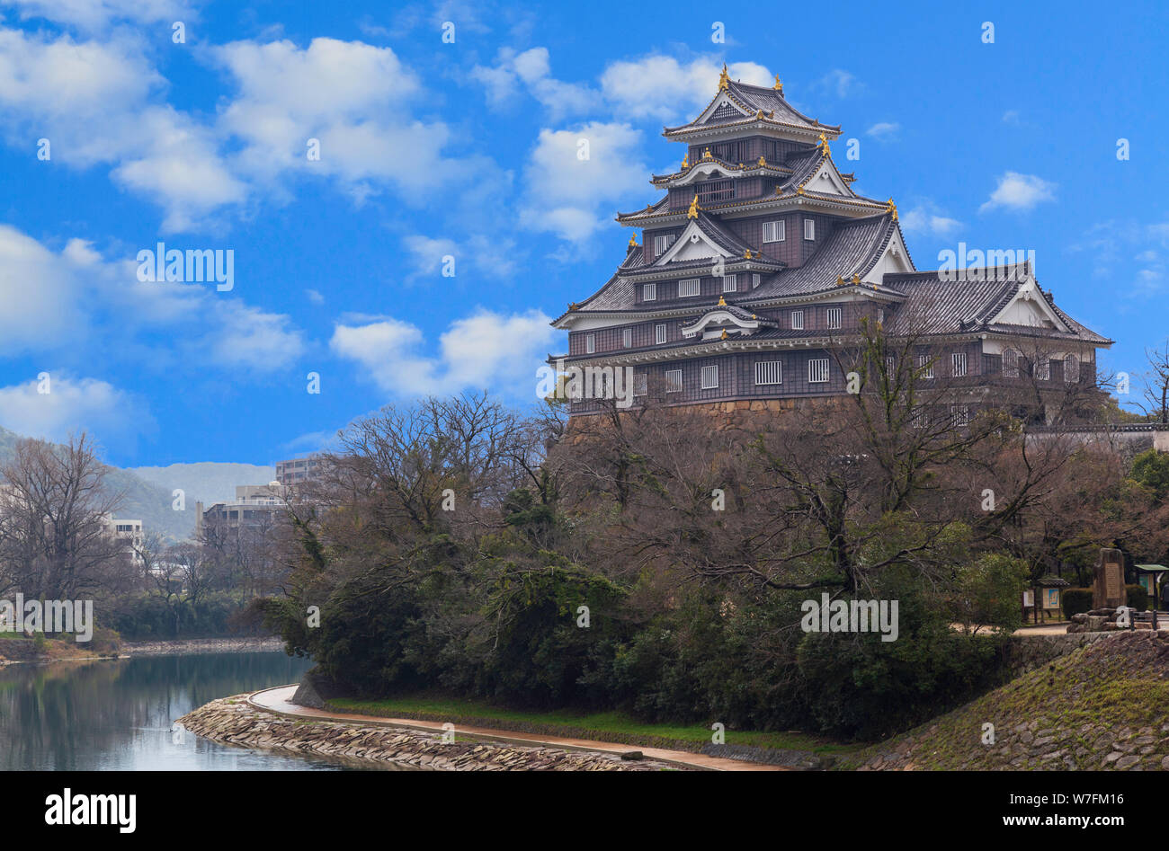 Okayama Castle is landmark historic famous in Okayama Prefecture, Japan ...