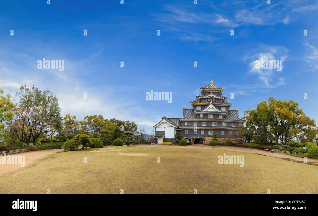 Okayama Castle is landmark historic famous in Okayama Prefecture, Japan ...