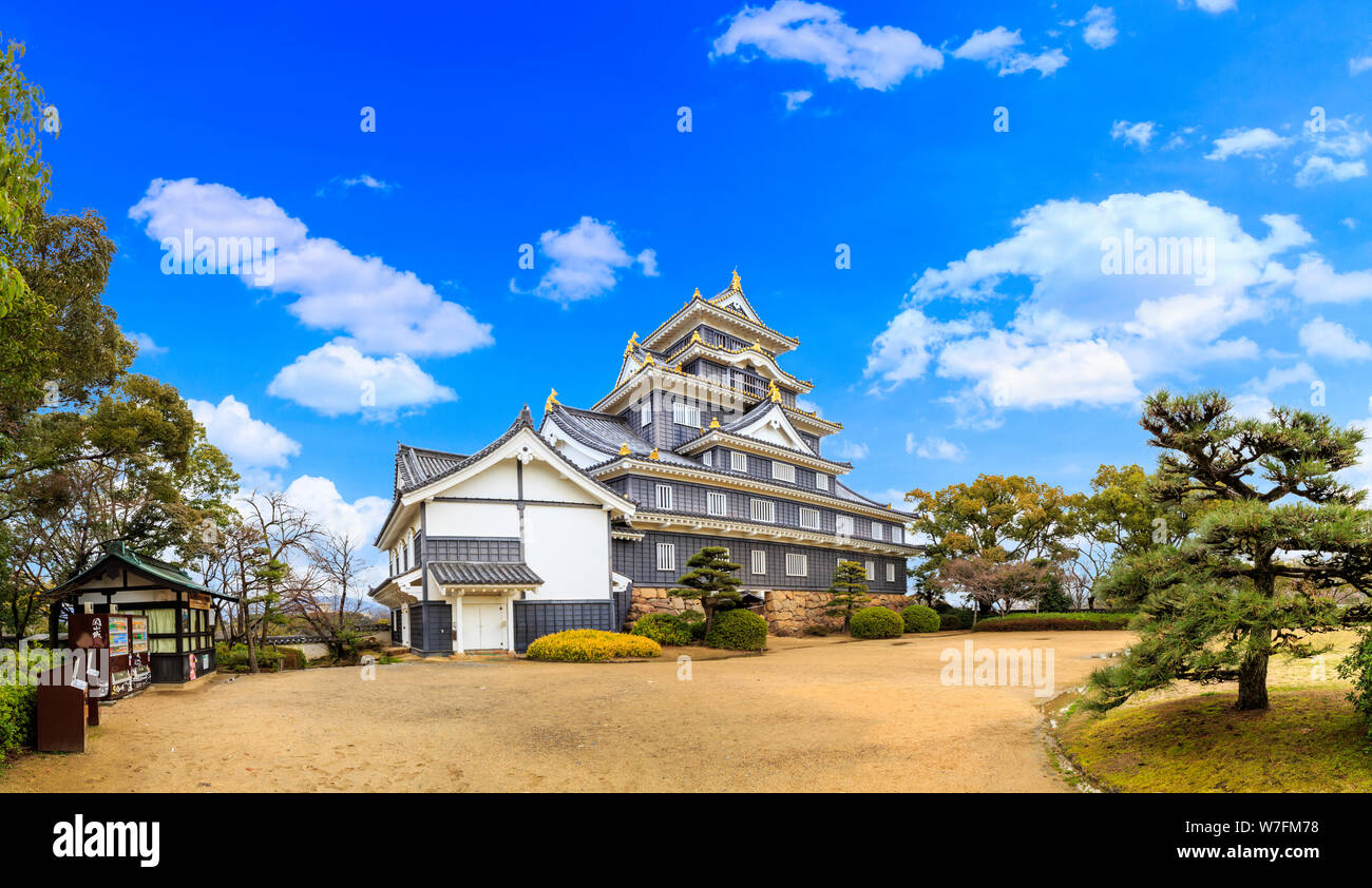 Okayama Castle is landmark historic famous in Okayama Prefecture, Japan ...