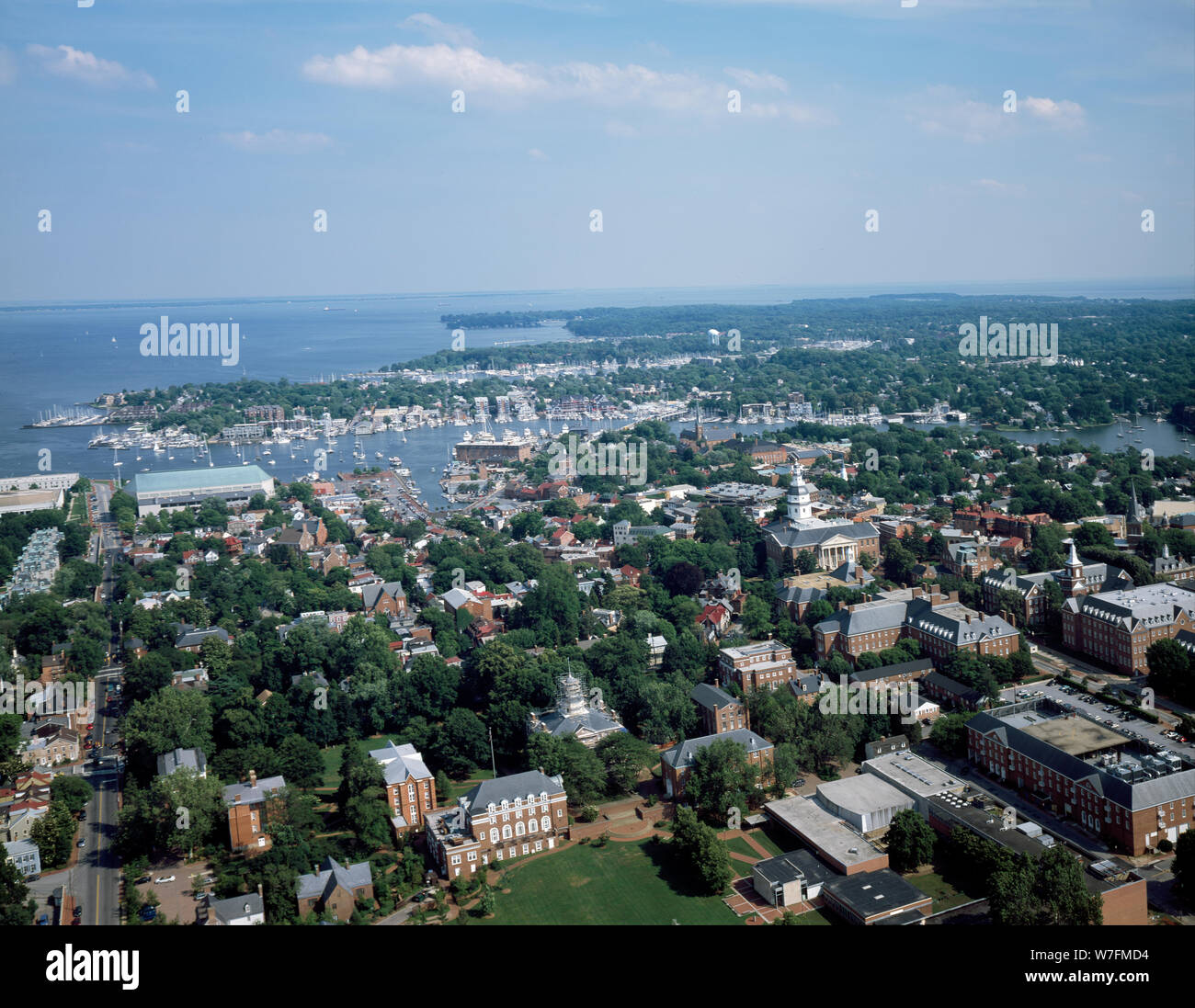 Aerial view of Annapolis, Maryland Stock Photo - Alamy