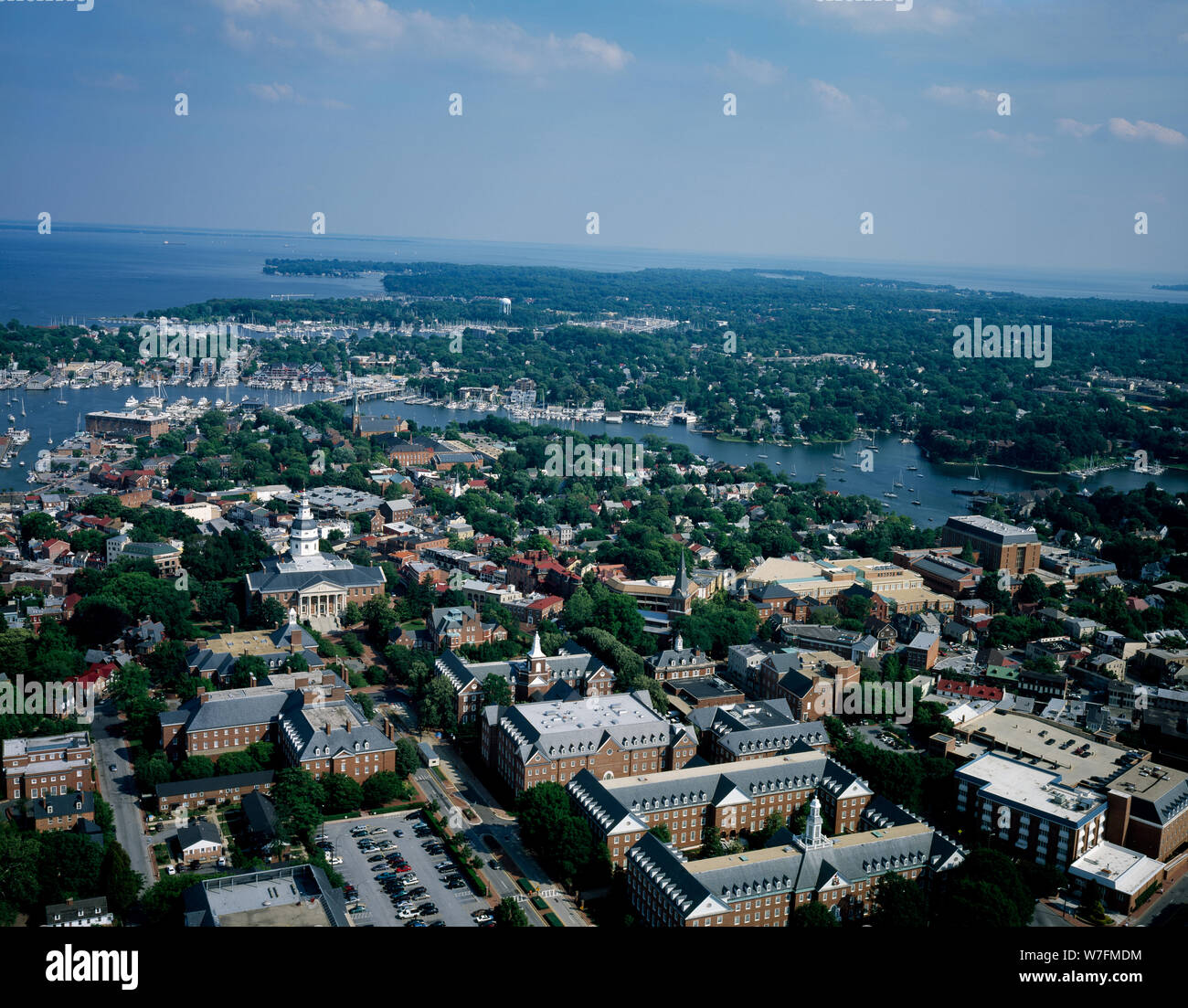 Aerial view of Annapolis, Maryland Stock Photo - Alamy