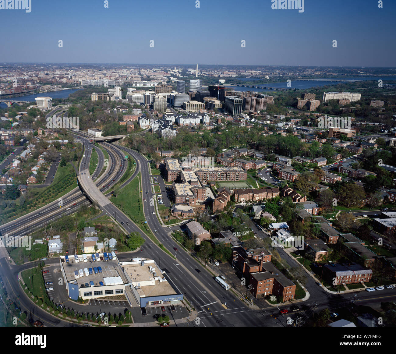 Aerial view of Arlington, Virginia Stock Photo - Alamy
