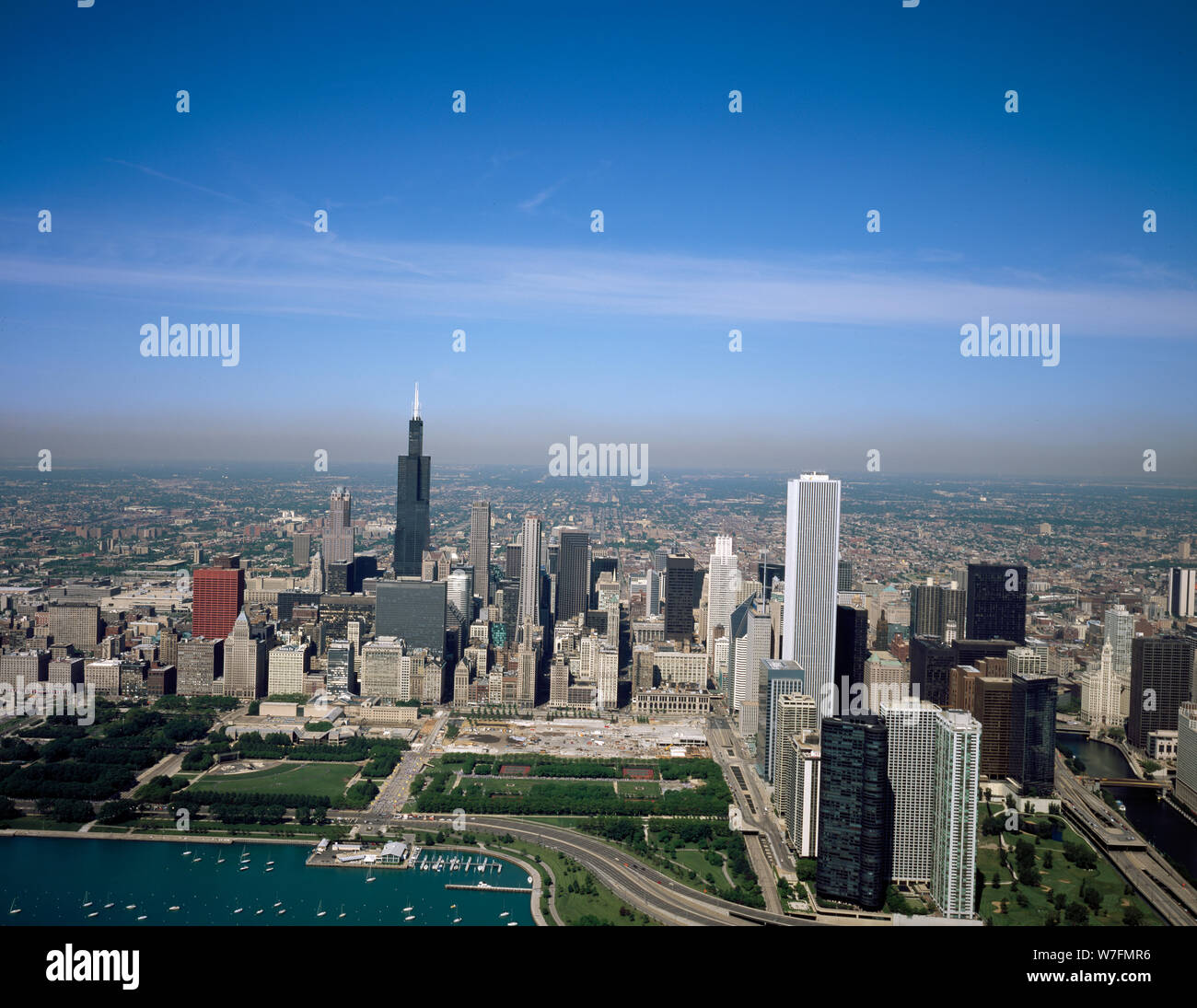 Aerial view of Chicago, Illinois Stock Photo - Alamy
