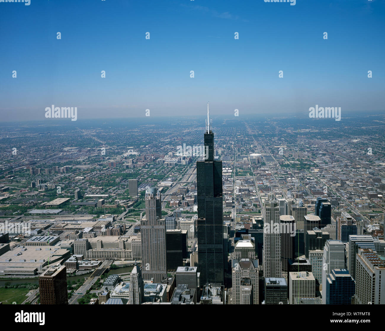 Aerial view of Chicago, Illinois Stock Photo - Alamy